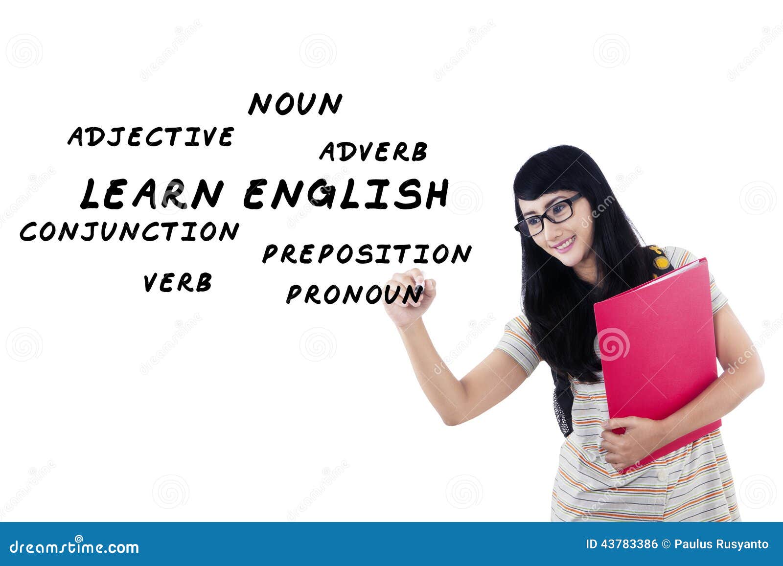 English Language Materials 2 Stock Photo - Image of highschool, folder ...