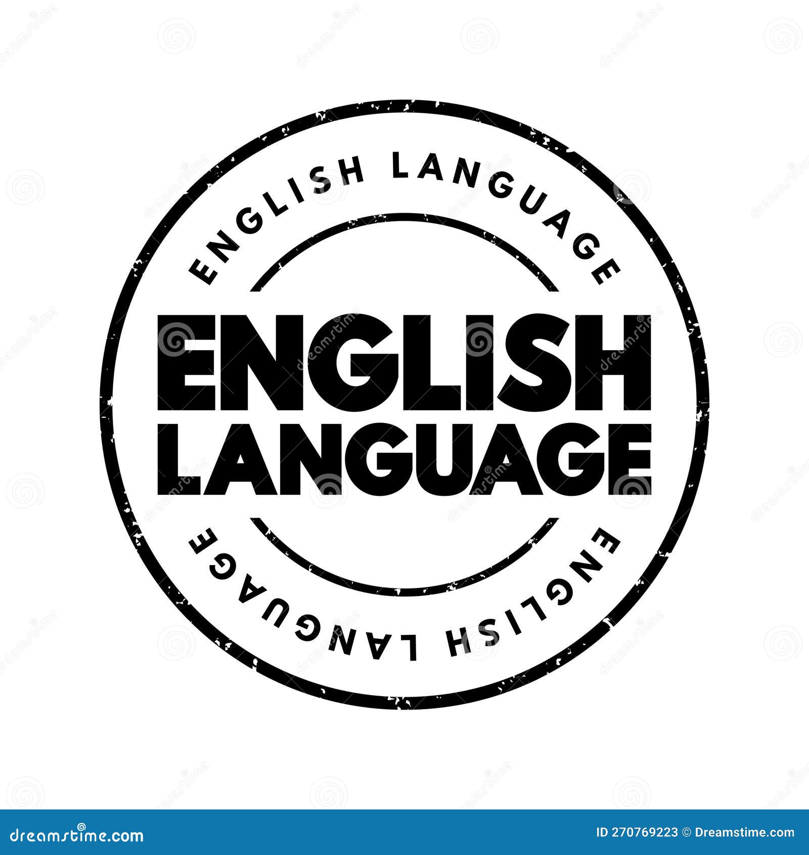 English Language Text Stamp, Concept Background Stock Illustration ...