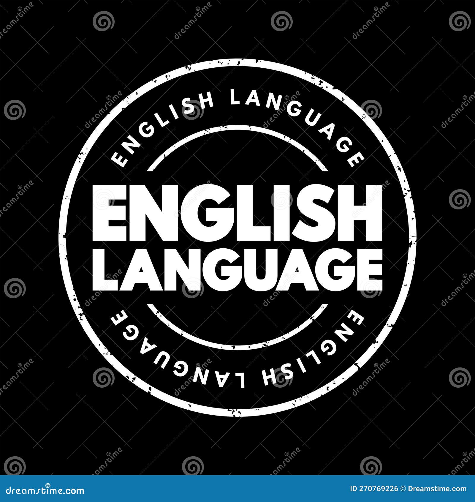 English Language Text Stamp, Concept Background Stock Illustration ...
