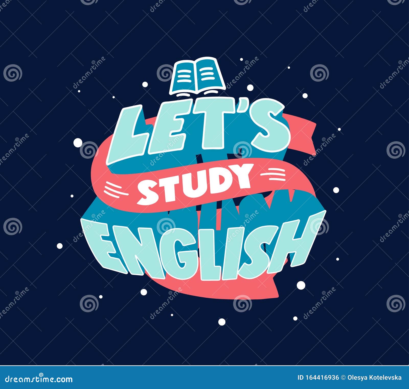 English Learning Phrase. Creative Poster, Web Banner Stock Vector ...