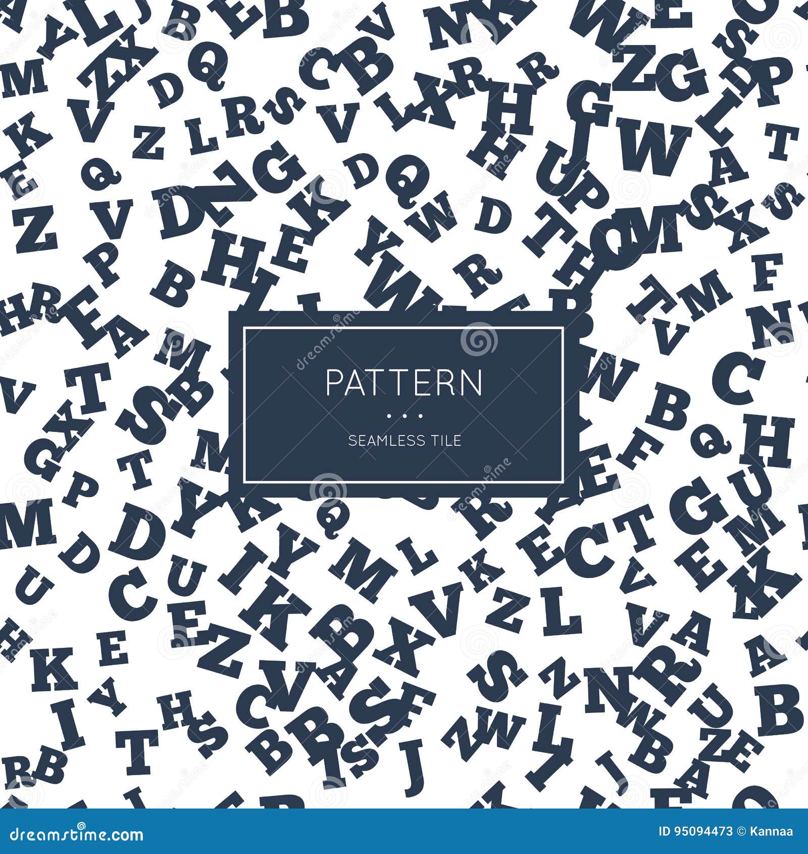 English letter pattern. stock vector. Illustration of english - 95094473