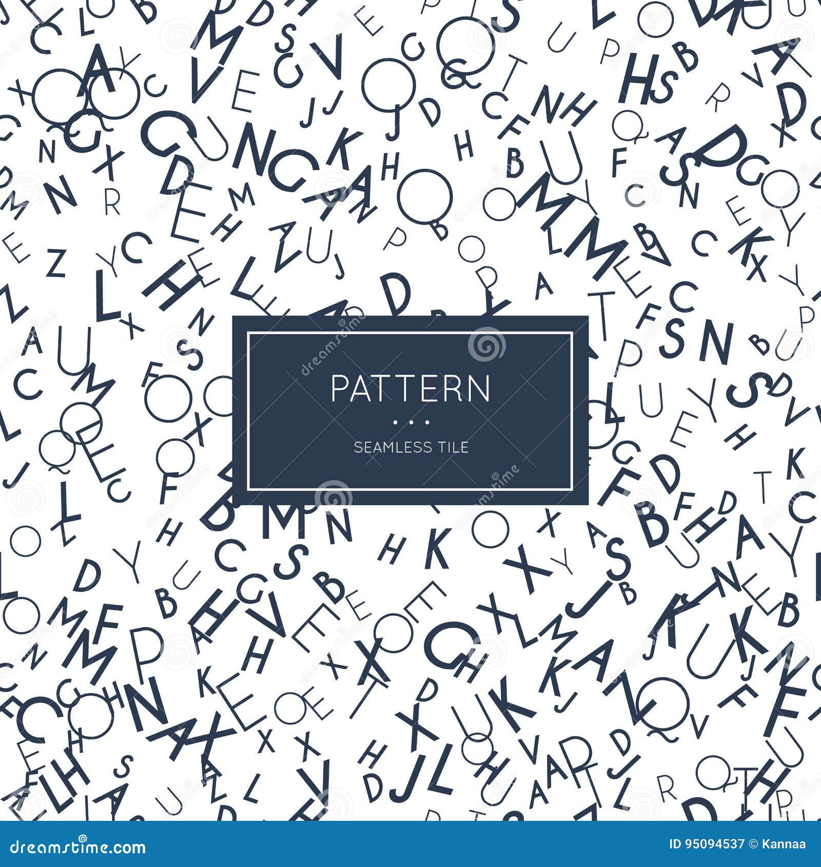 English letter pattern. stock vector. Illustration of poster - 95094537
