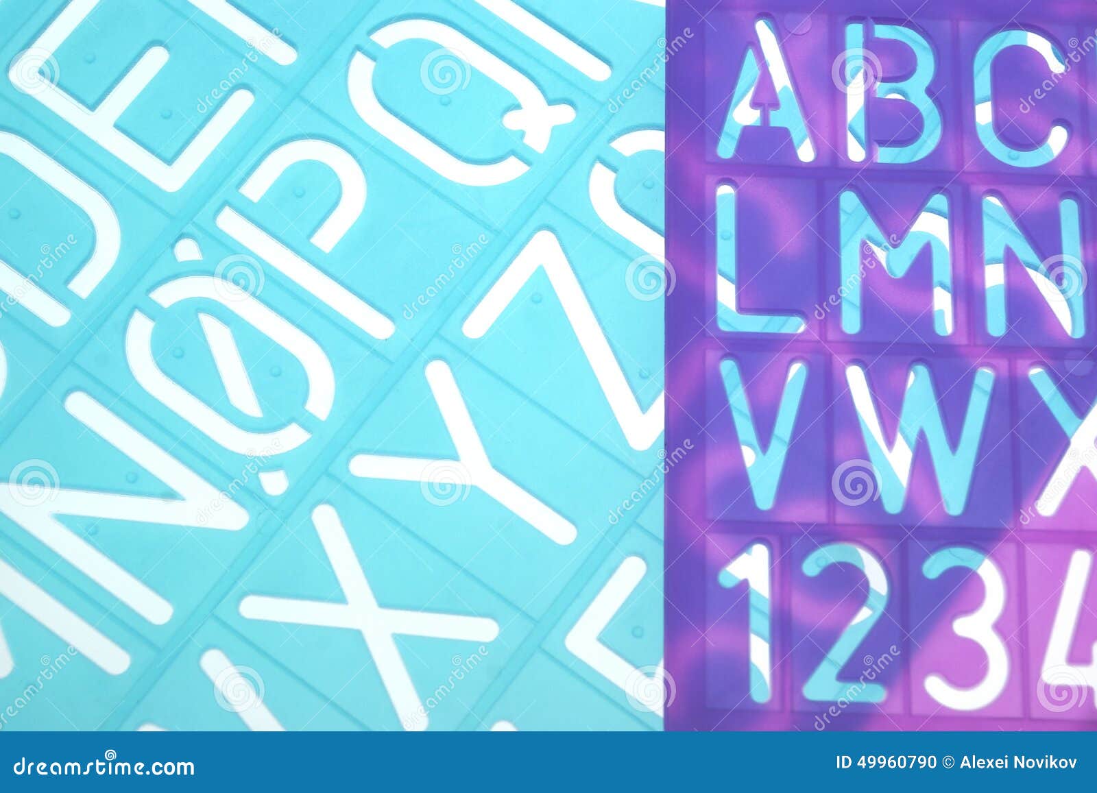 English Letters Plastic Stencils Alphabet Stock Image | CartoonDealer ...