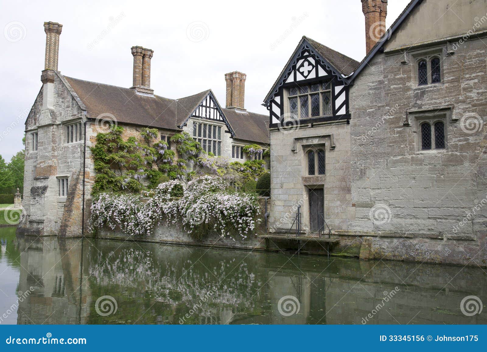 English Moated Manor House stock photo. Image of baddesley - 33345156