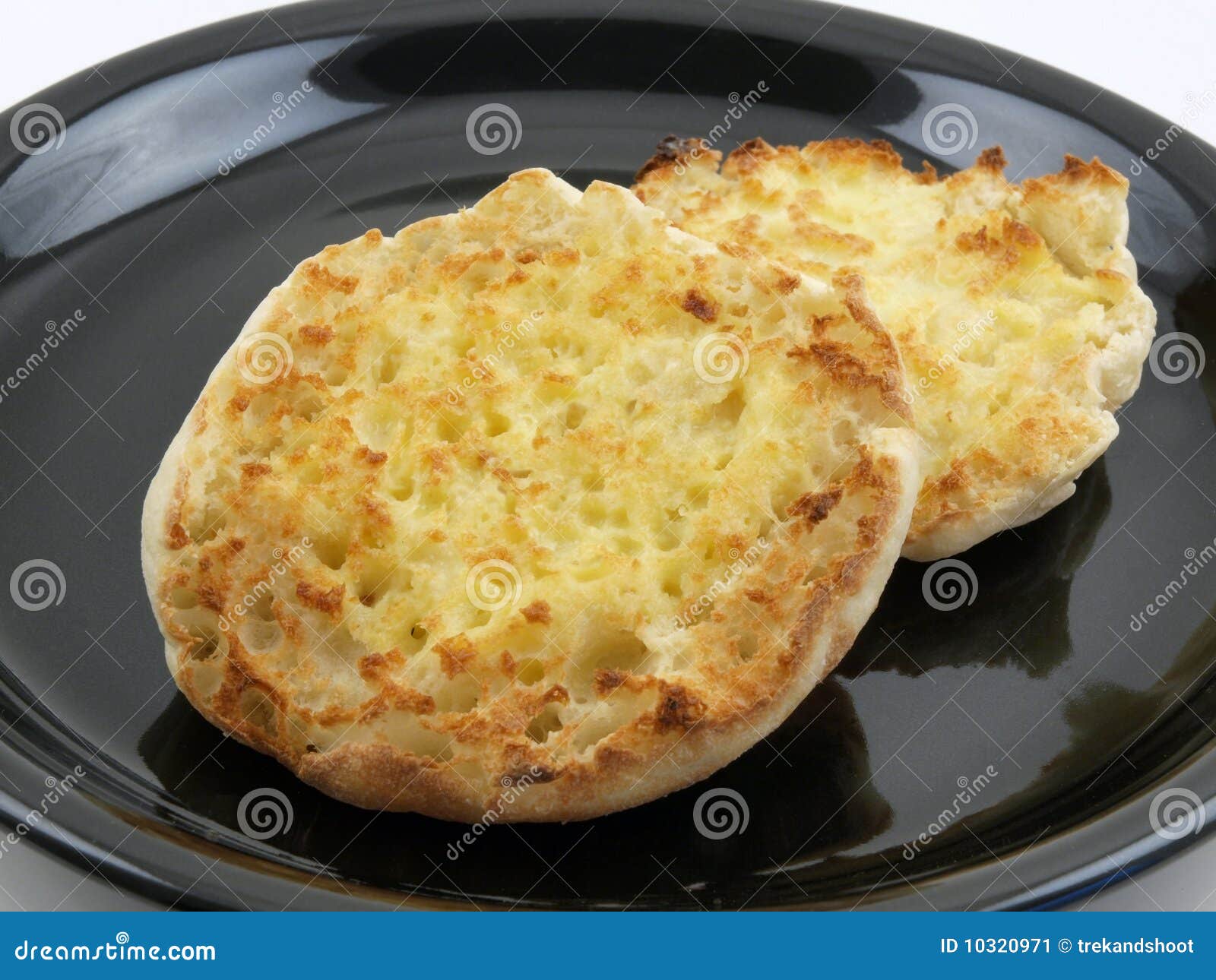 English Muffin with Butter stock image. Image of margarine - 10320971