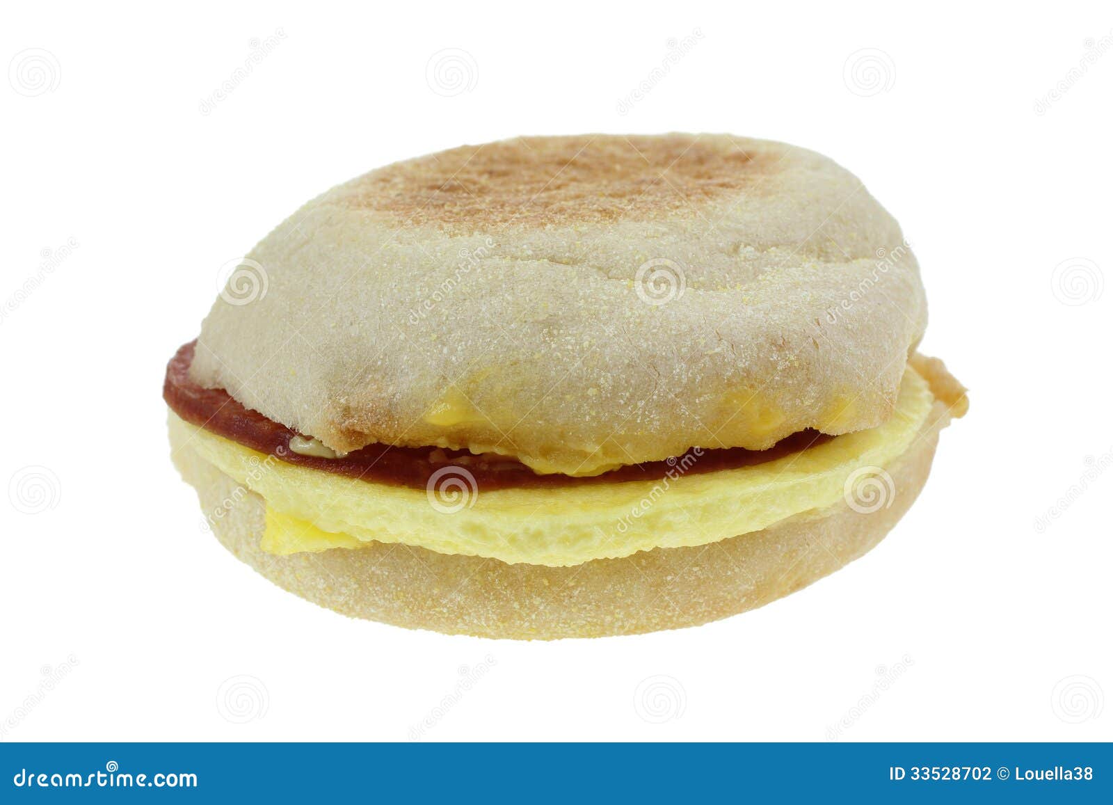 English Muffin on White Background Stock Photo - Image of background ...