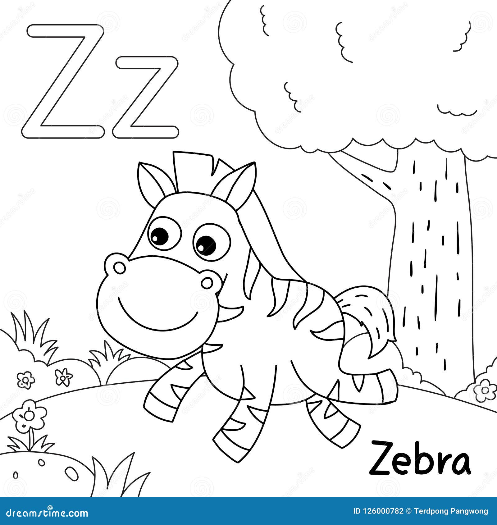 English Page Coloring Design Stock Vector - Illustration of hand ...