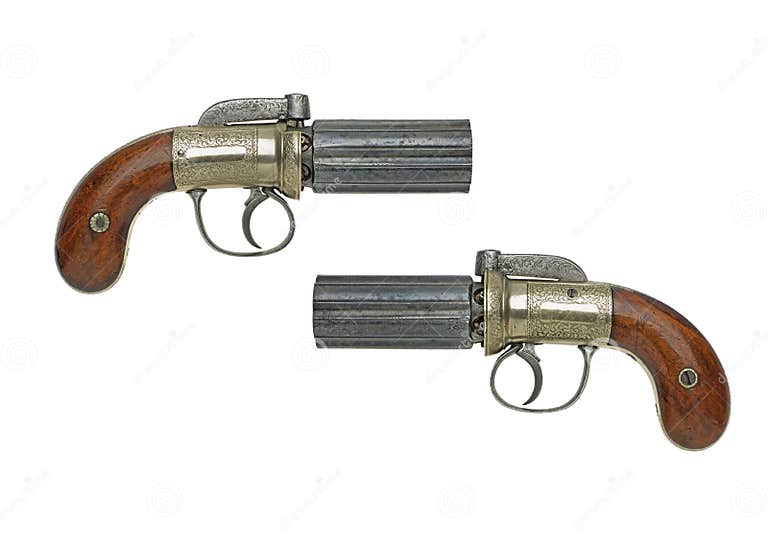 English pepperbox stock image. Image of ammunition, crime - 29085463