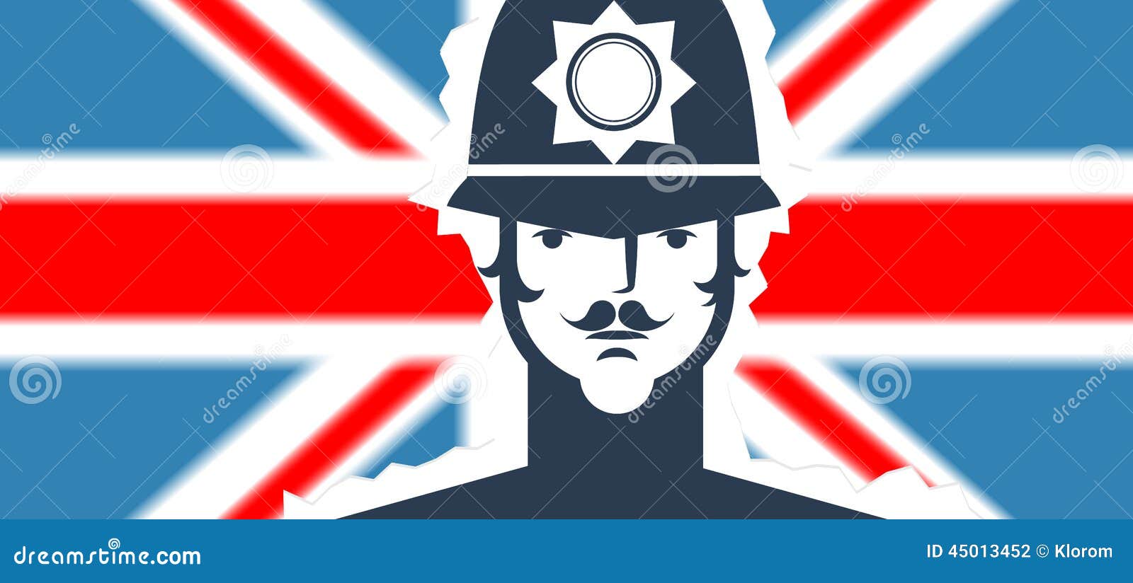 English Policeman Icon In Monochrome Style Isolated On White Background ...