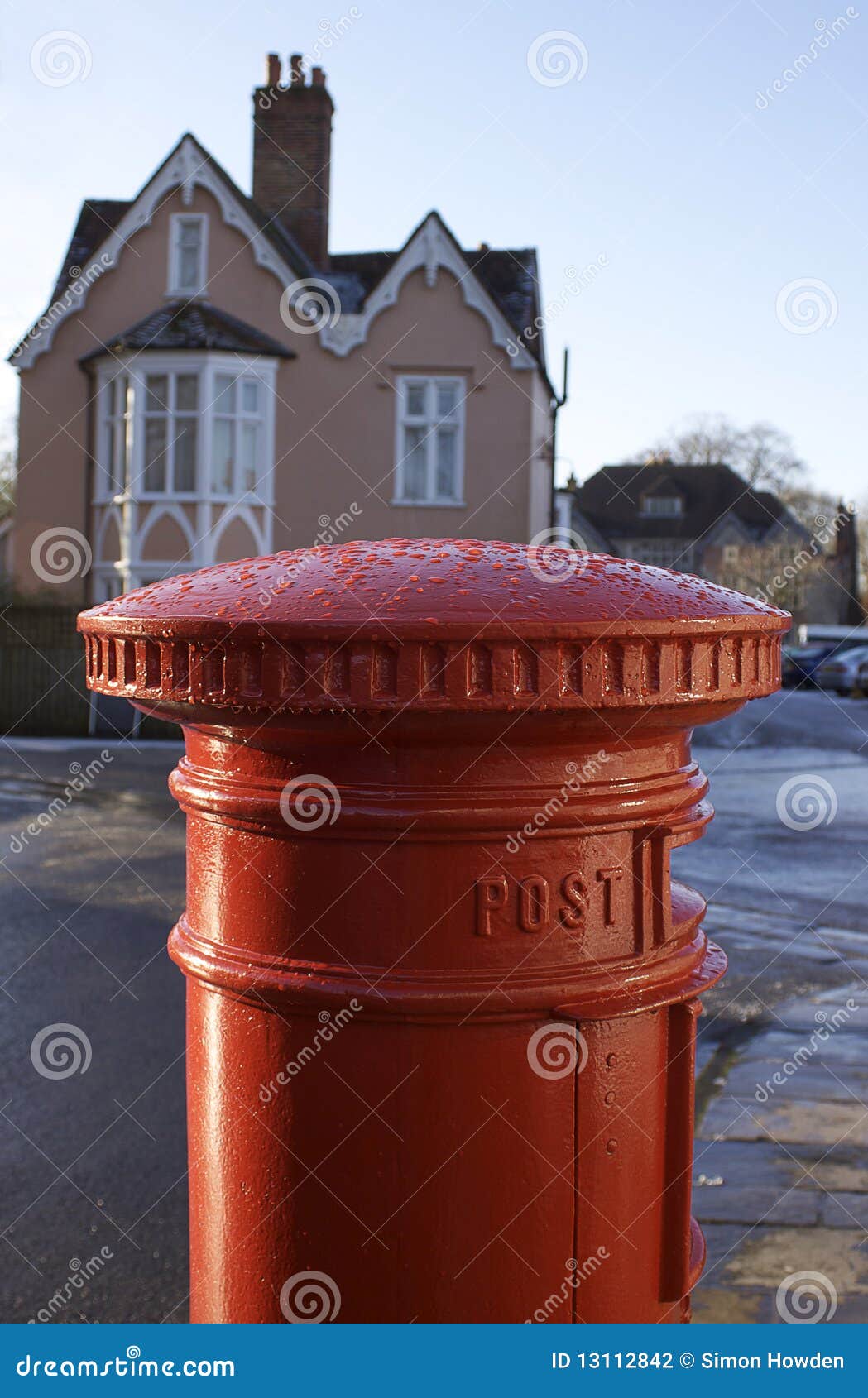 English Post Box stock photo. Image of postage, pillar - 13112842