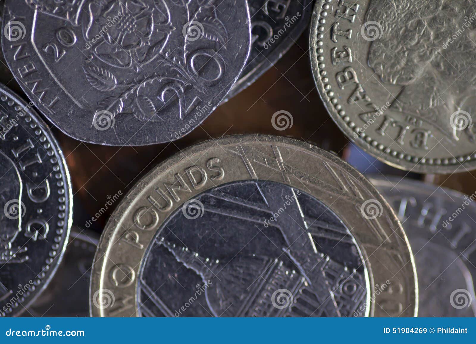 English pound coins editorial stock image. Image of european - 51904269