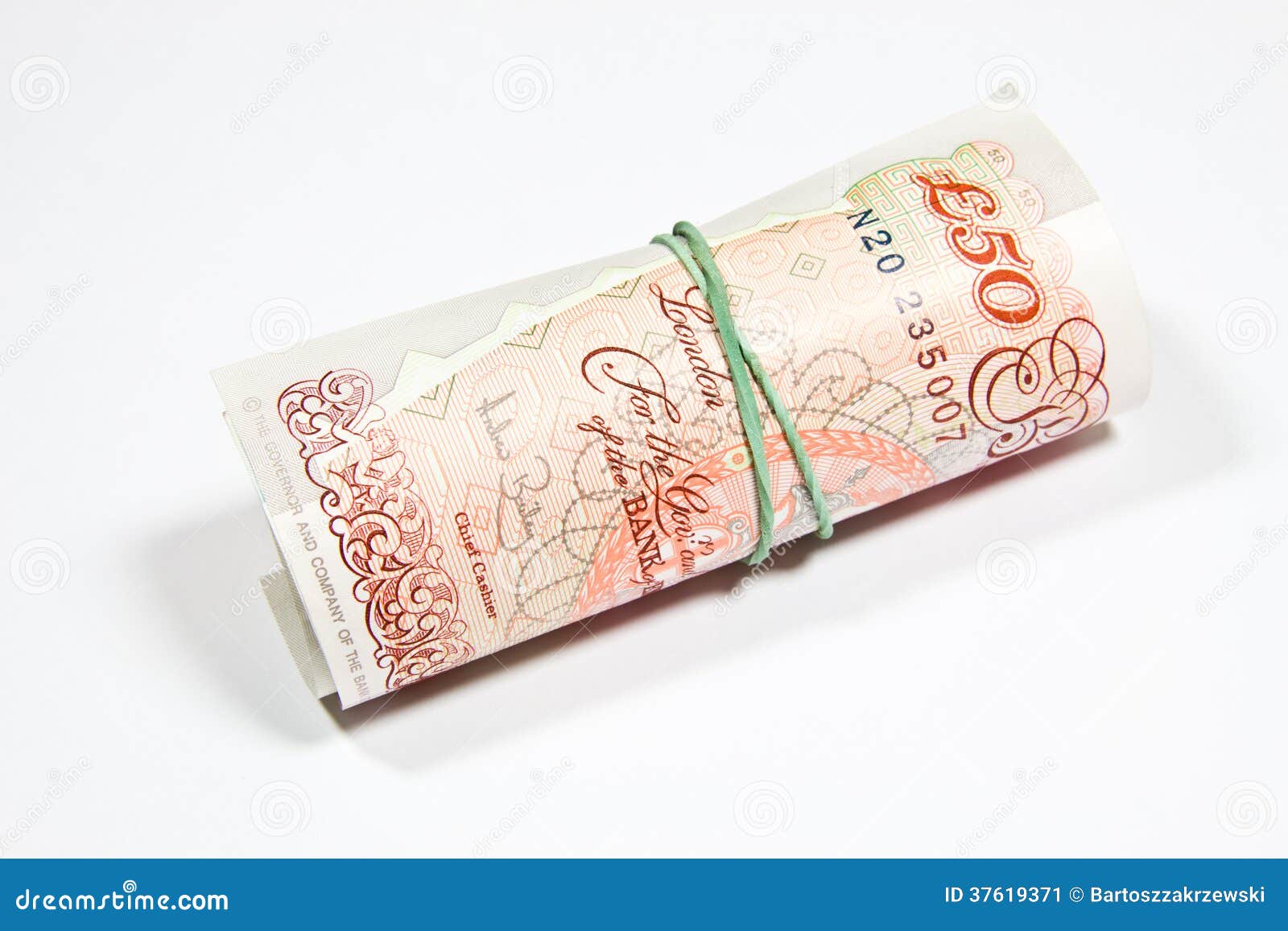 English 20 Pounds Roll On A Table Editorial Photo | CartoonDealer.com ...