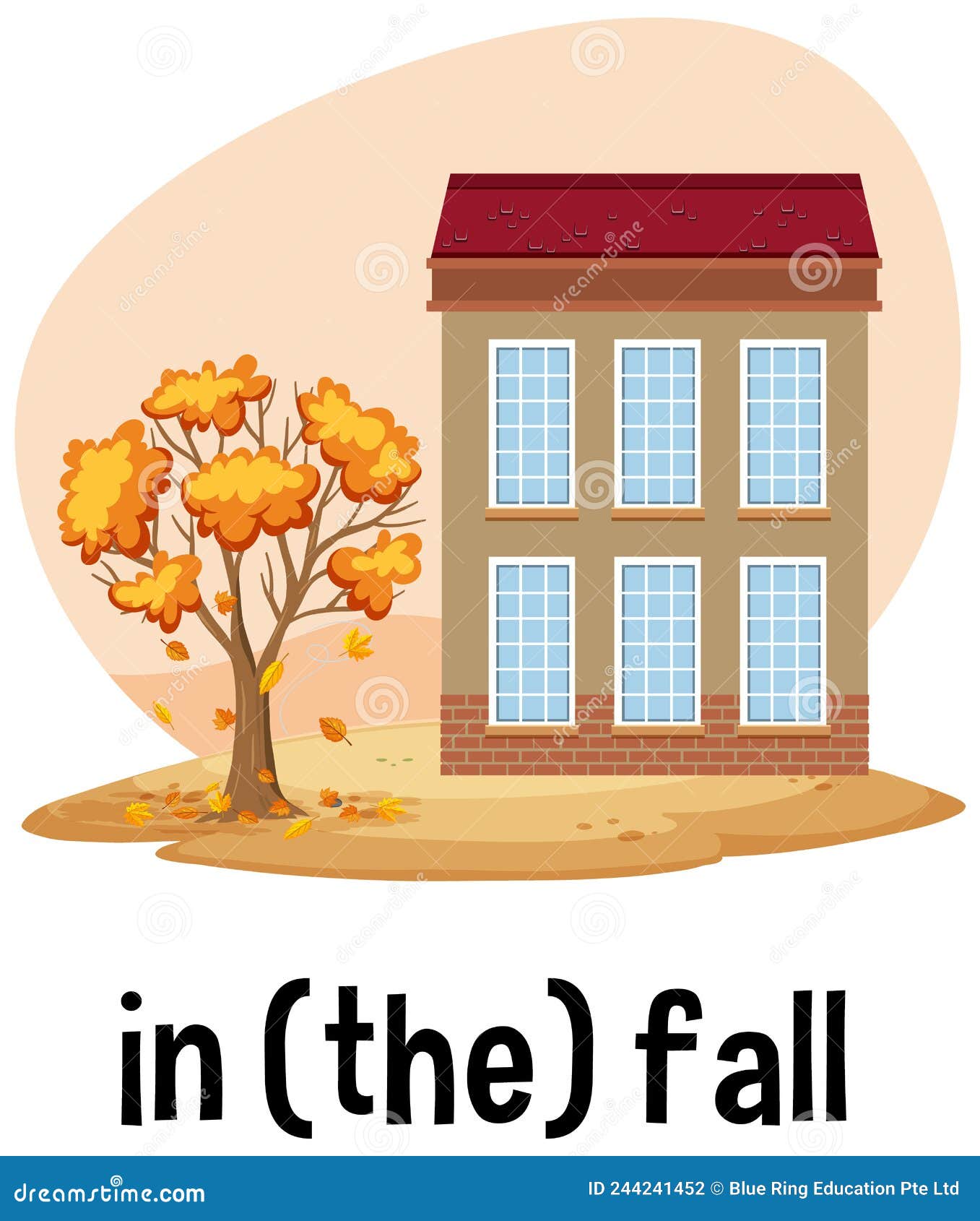 English Prepositions Of Time With Calendar Cartoon Vector ...