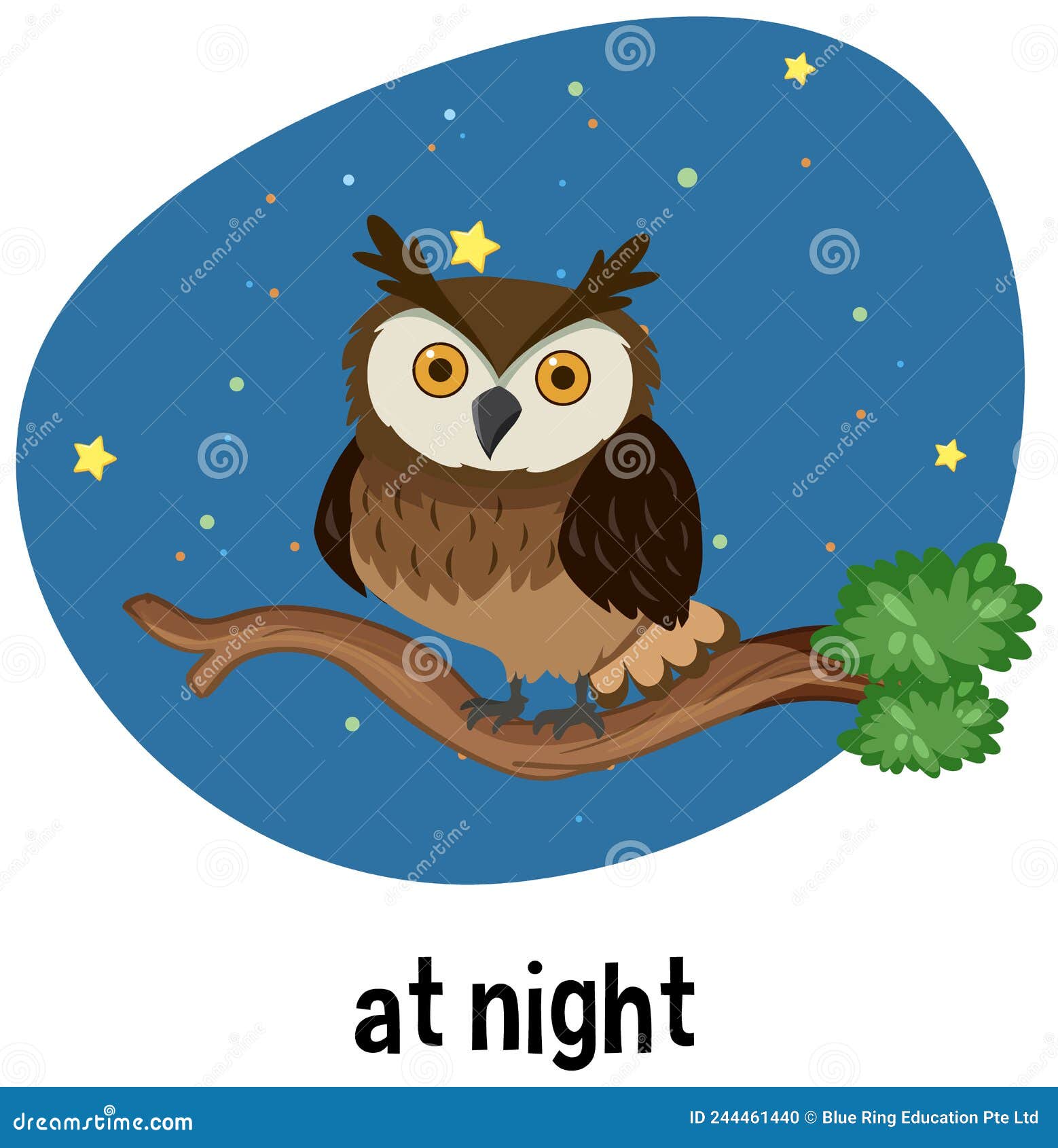 English Prepositions Of Time With Calendar Cartoon Vector ...