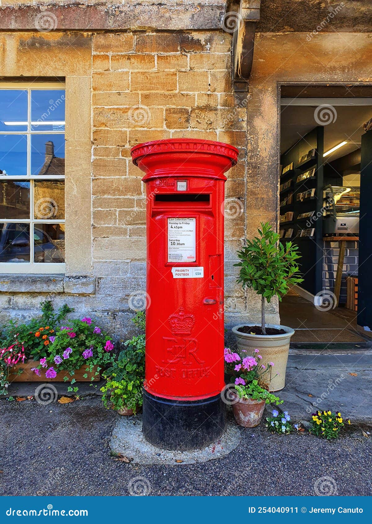 English Red Post Box in Village Editorial Photo - Image of english ...