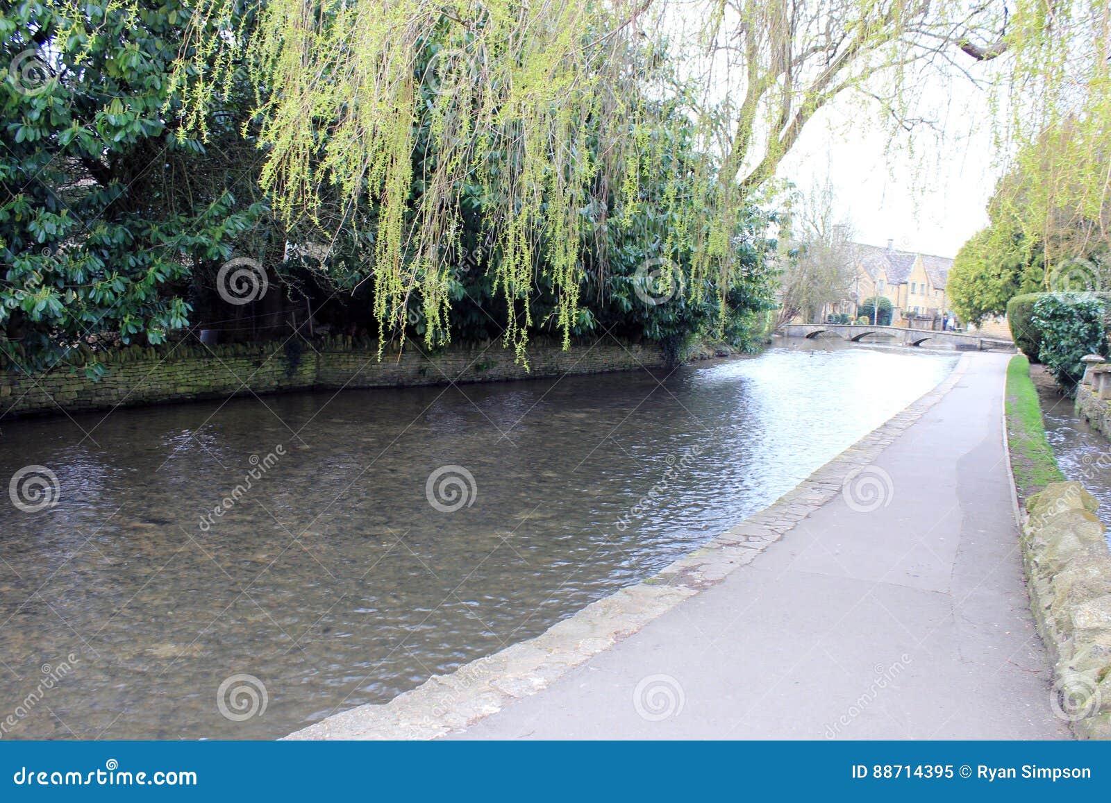 English riverside pathway stock image. Image of quaint - 88714395
