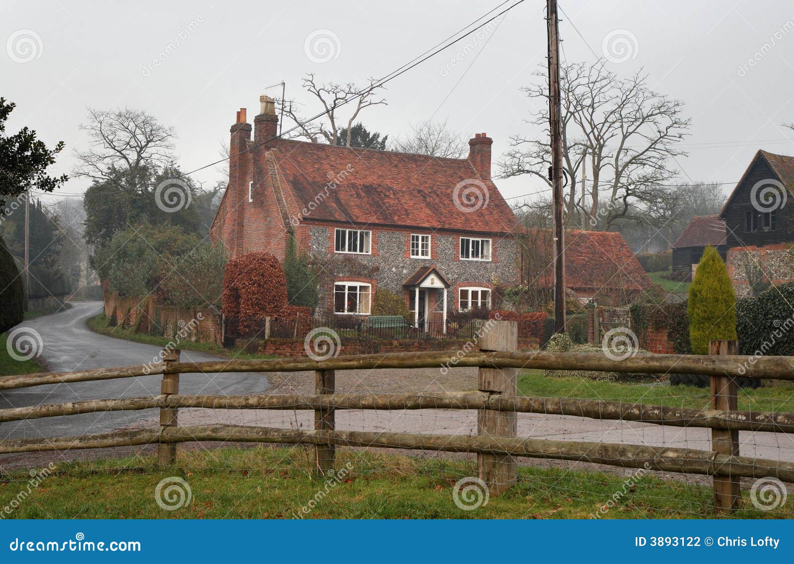 English Rural Farmhouse stock photo. Image of road, heritage - 3893122