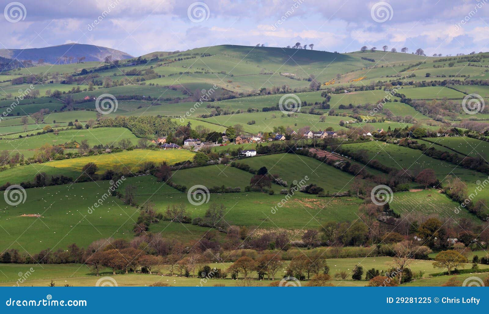 An English Rural Landscape stock image. Image of hills - 29281225