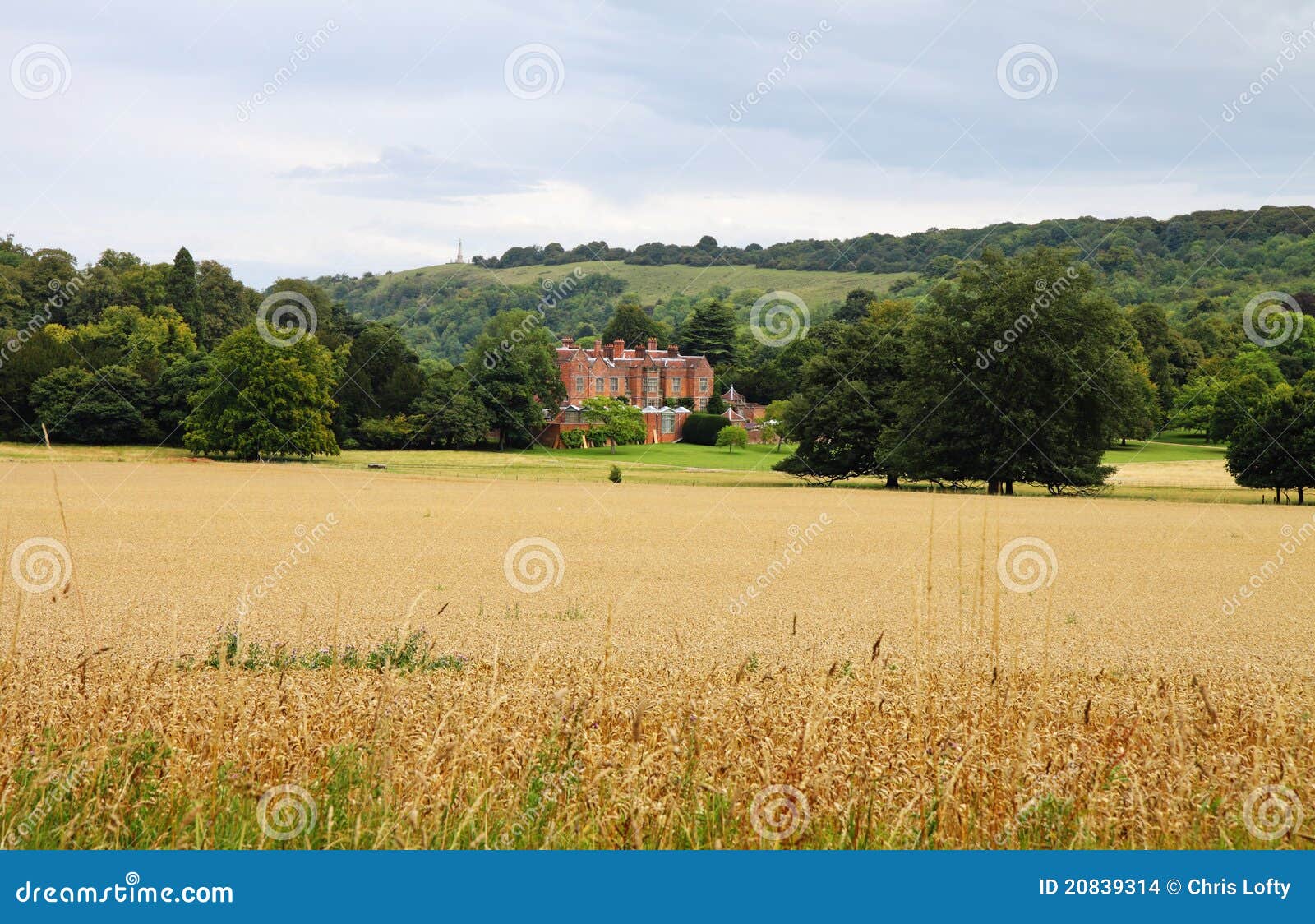 An English Rural Landscape in the Chiltern Hills Stock Photo - Image of ...