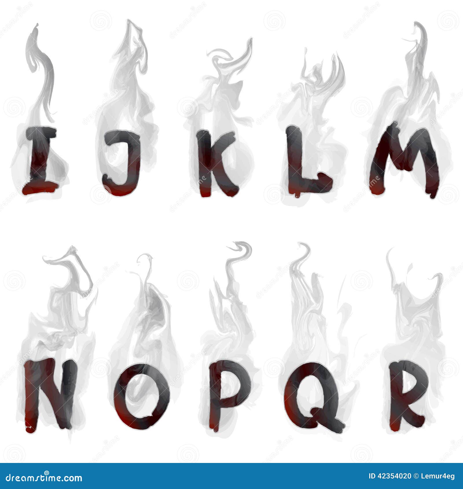 English smoking alphabet stock vector. Illustration of vector - 42354020