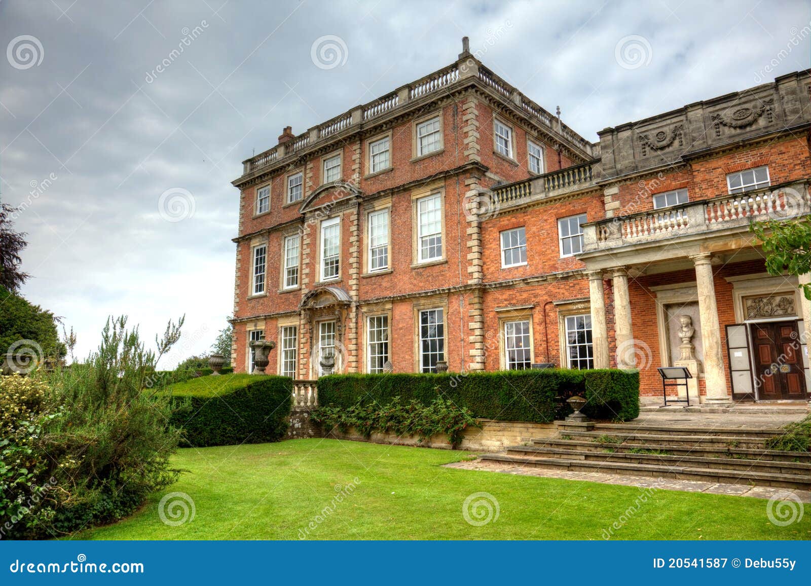 English stately home stock image. Image of lawn, newby - 20541587