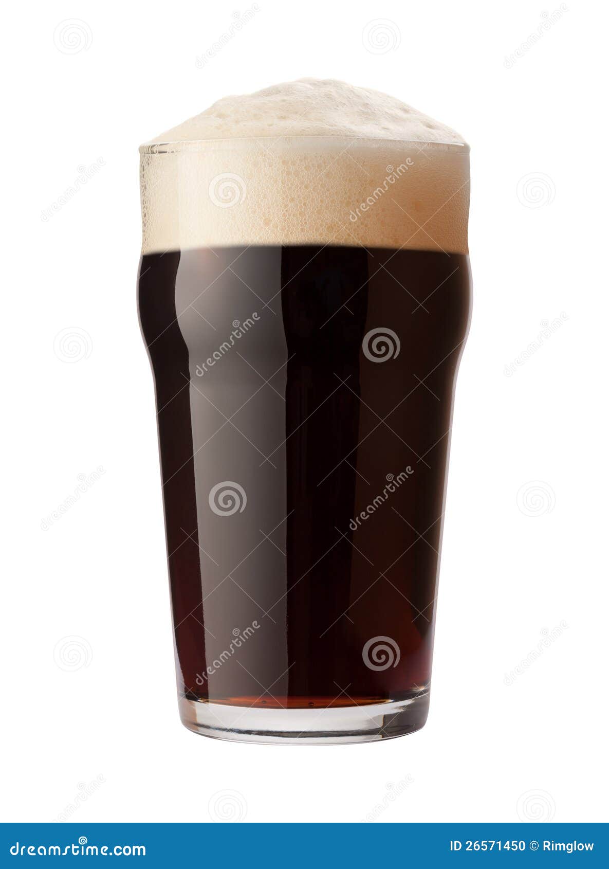 English Stout Isolated with Clipping Path Stock Photo - Image of single ...