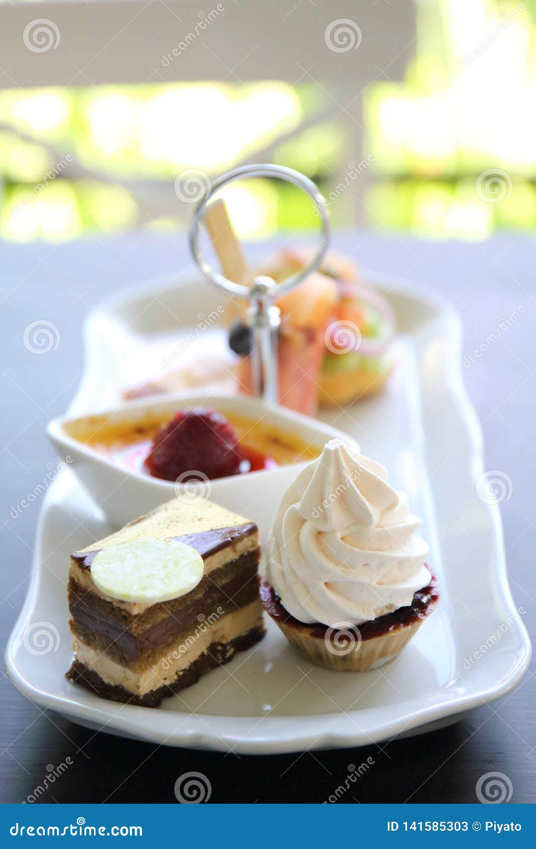 English tea set cake stock image. Image of cheese, cream - 141585303