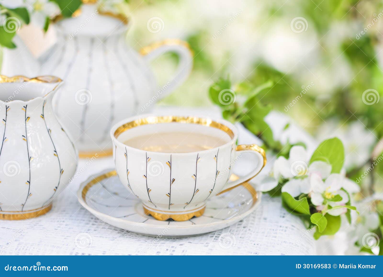English tea stock image. Image of garden, meal, formal - 30169583
