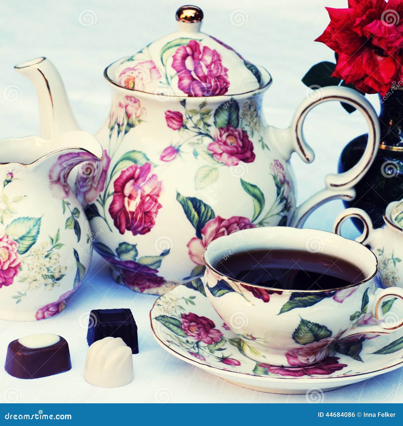 English tea stock photo. Image of cuppa, gold, breakfast - 44684086