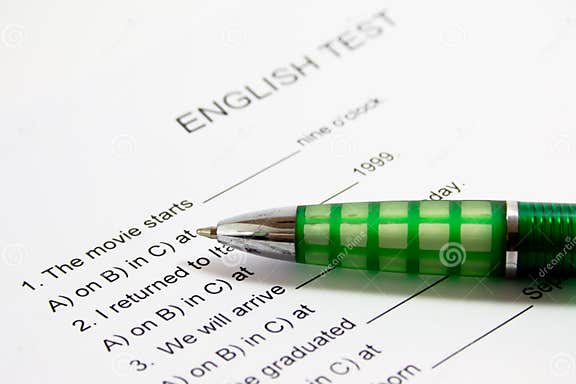 English Test stock photo. Image of black, alphabet, writing - 22200602