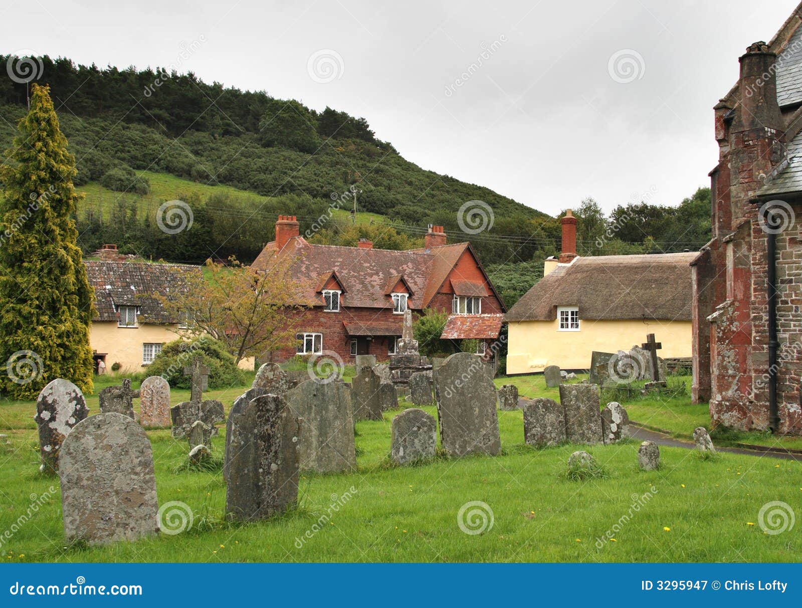 English Village Churchyard stock image. Image of churchyard - 3295947