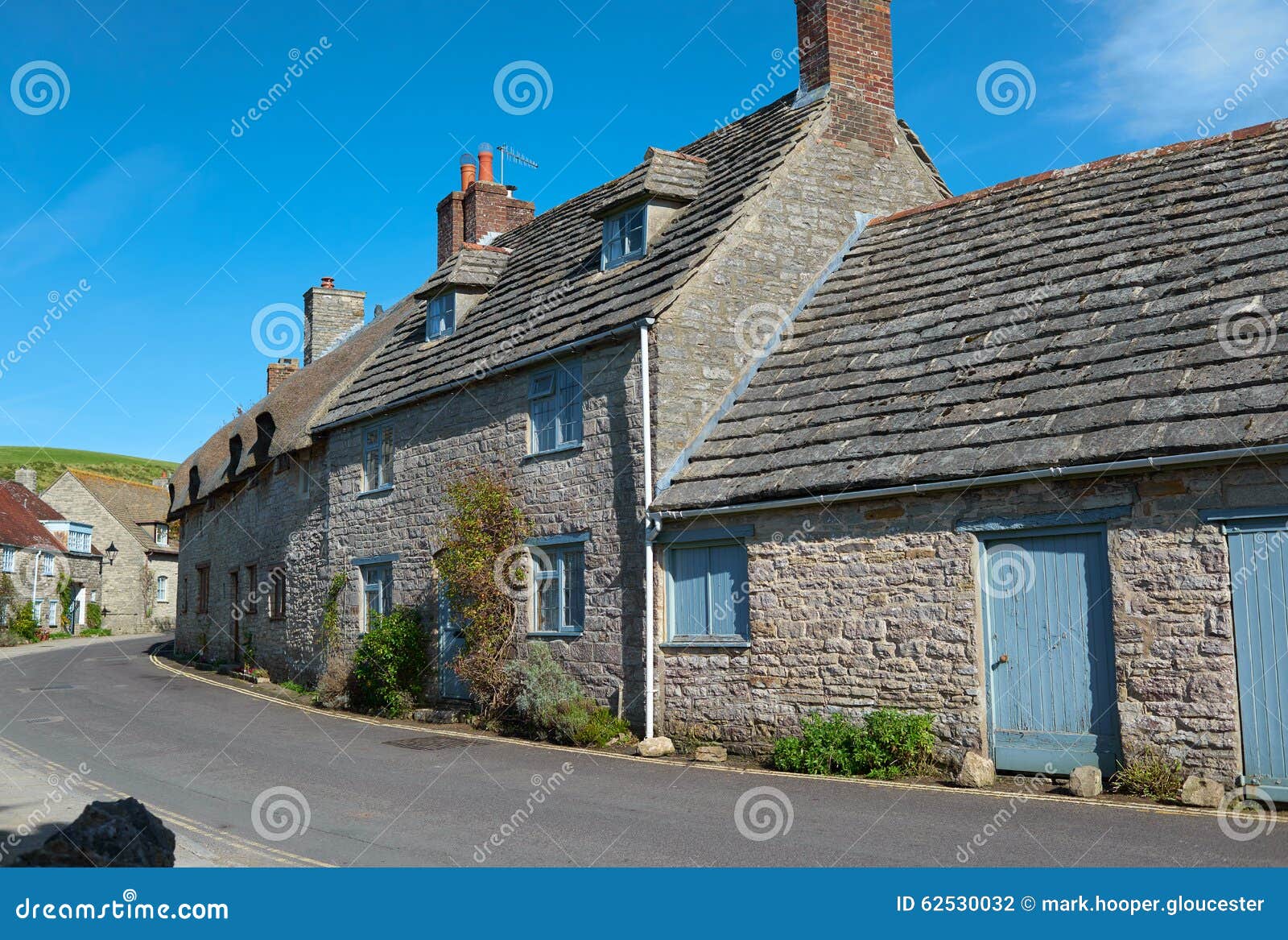 English Village Scene stock photo. Image of road, ownership - 62530032