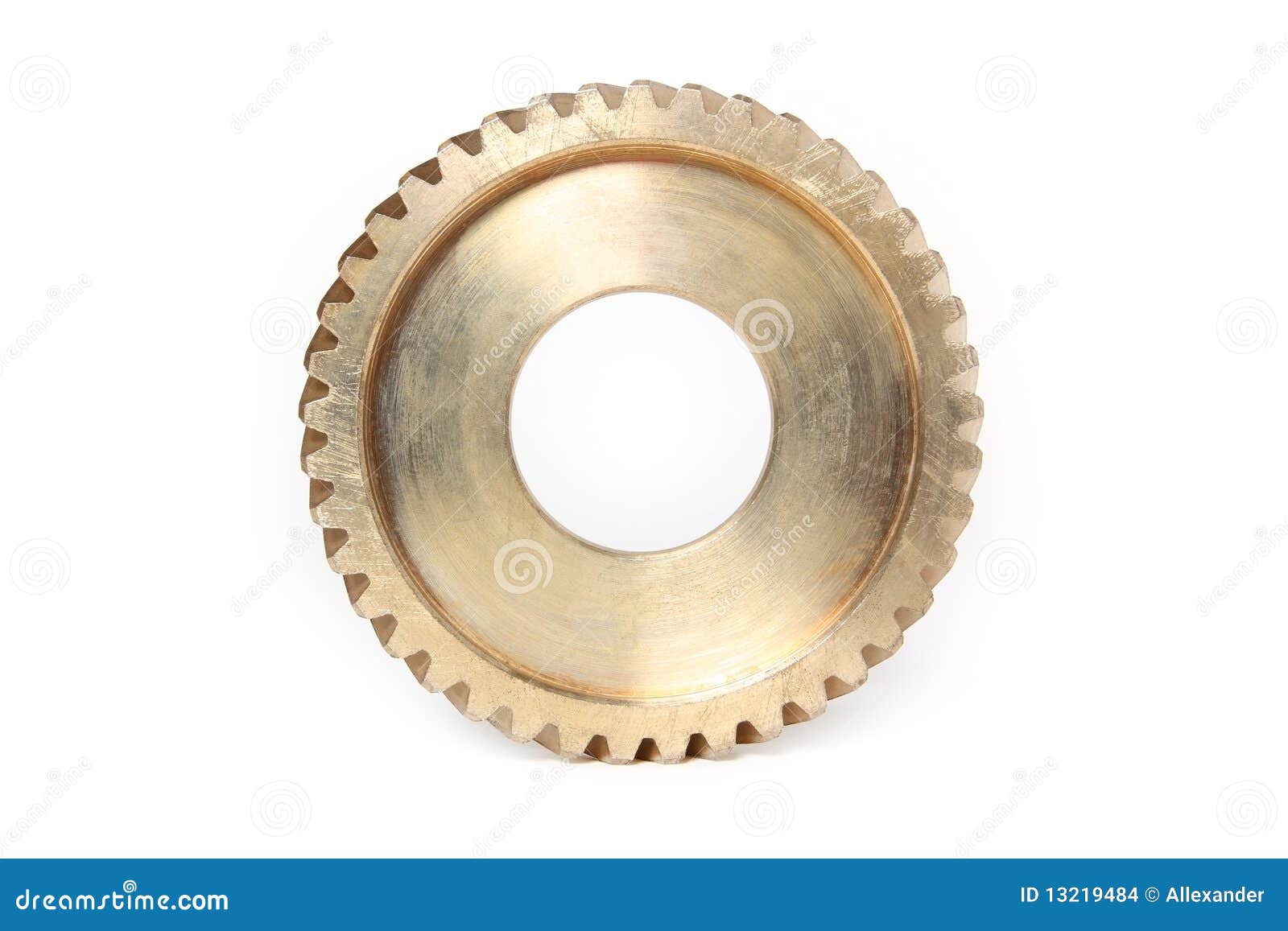 Engranaje de bronce foto de archivo. Imagen de fuerza - 13219484