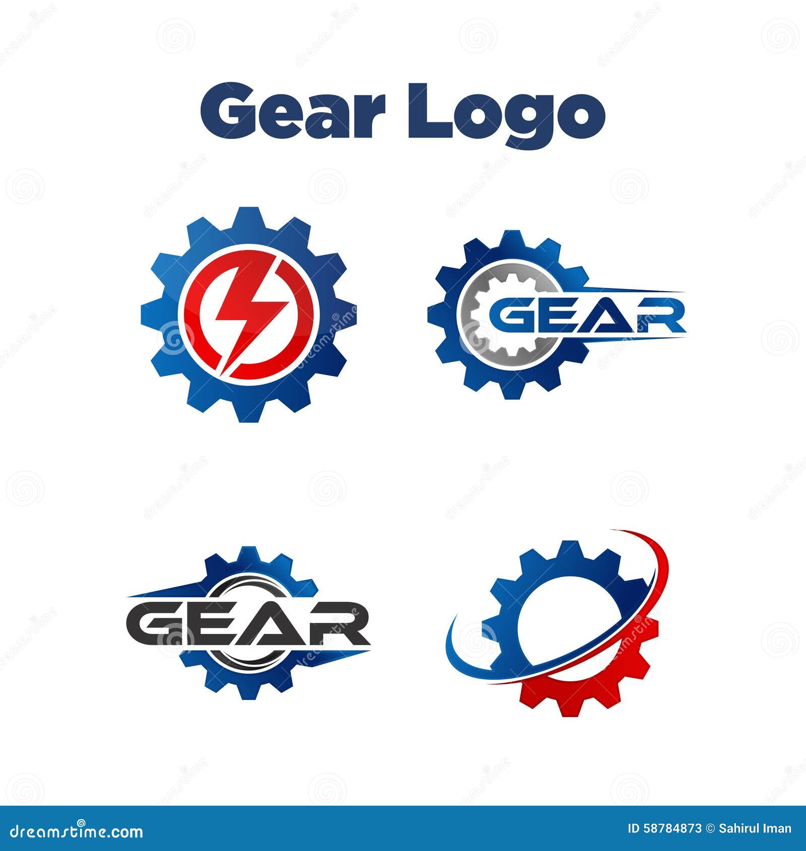 Engranaje Logo Template ilustración del vector. Ilustración de ...