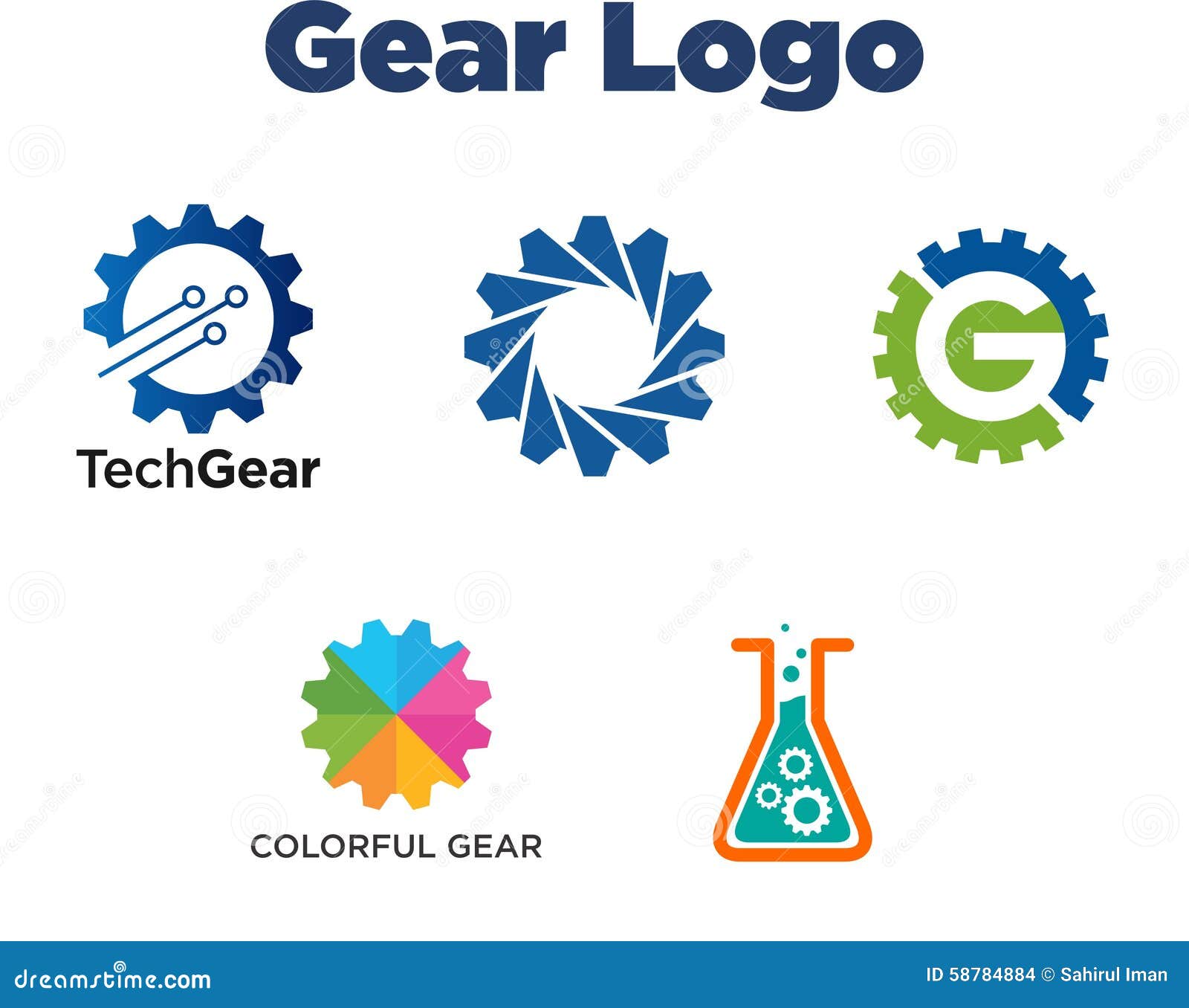 Engranaje Logo Template ilustración del vector. Ilustración de vector ...