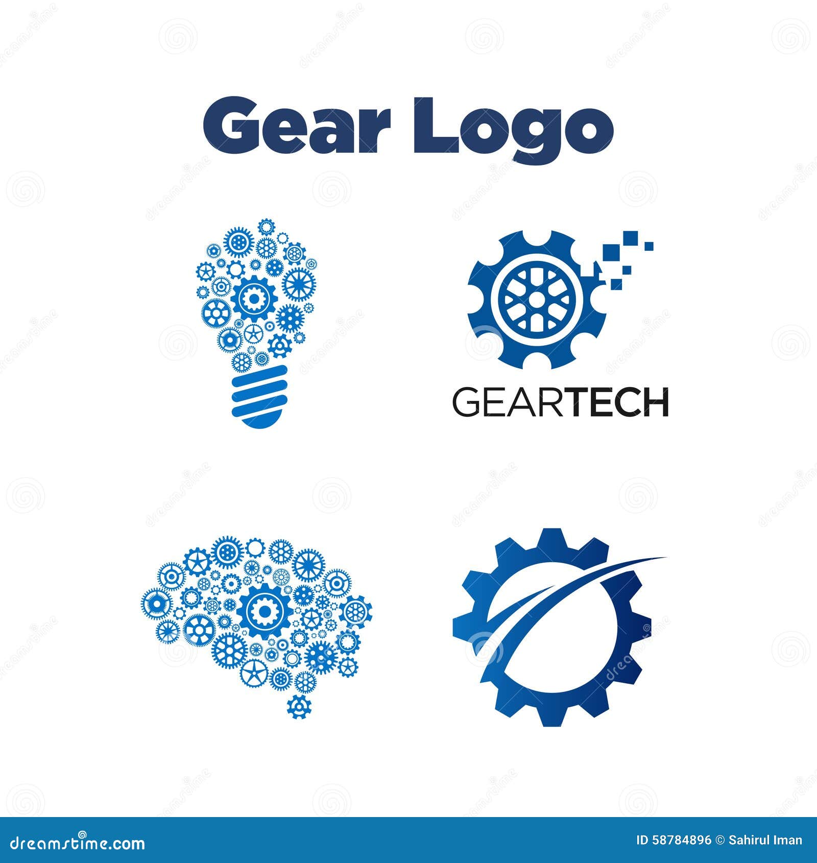 Engranaje Logo Template ilustración del vector. Ilustración de ...