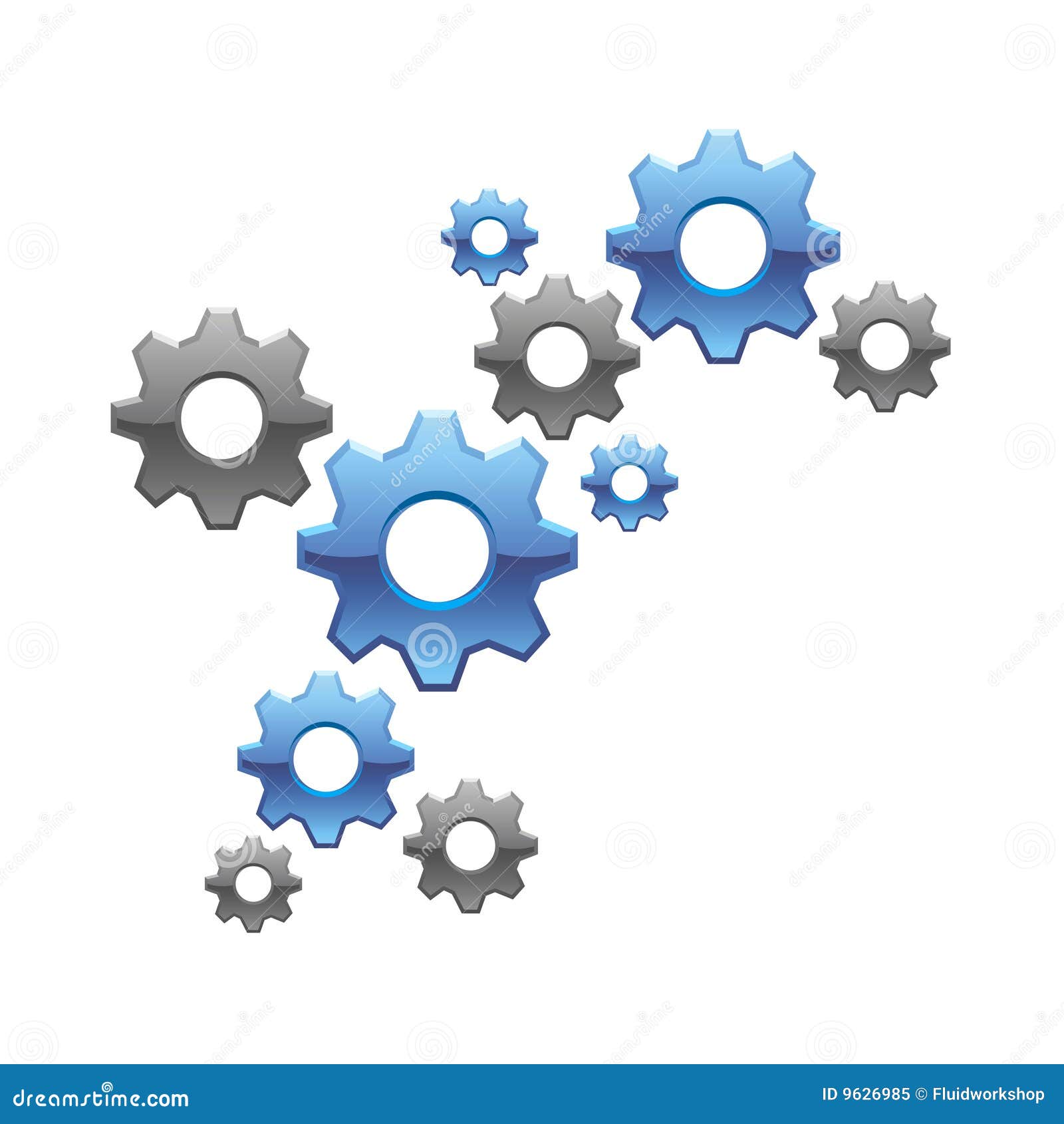 Engranajes del vector ilustración del vector. Ilustración de engranaje ...
