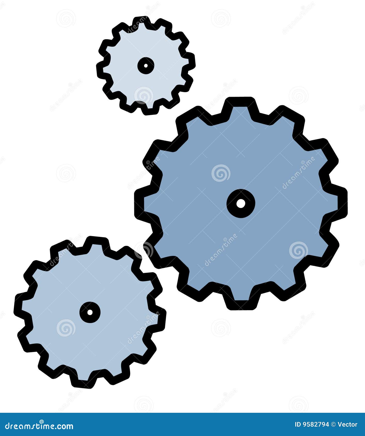 Engranajes (vector) ilustración del vector. Ilustración de engranaje ...