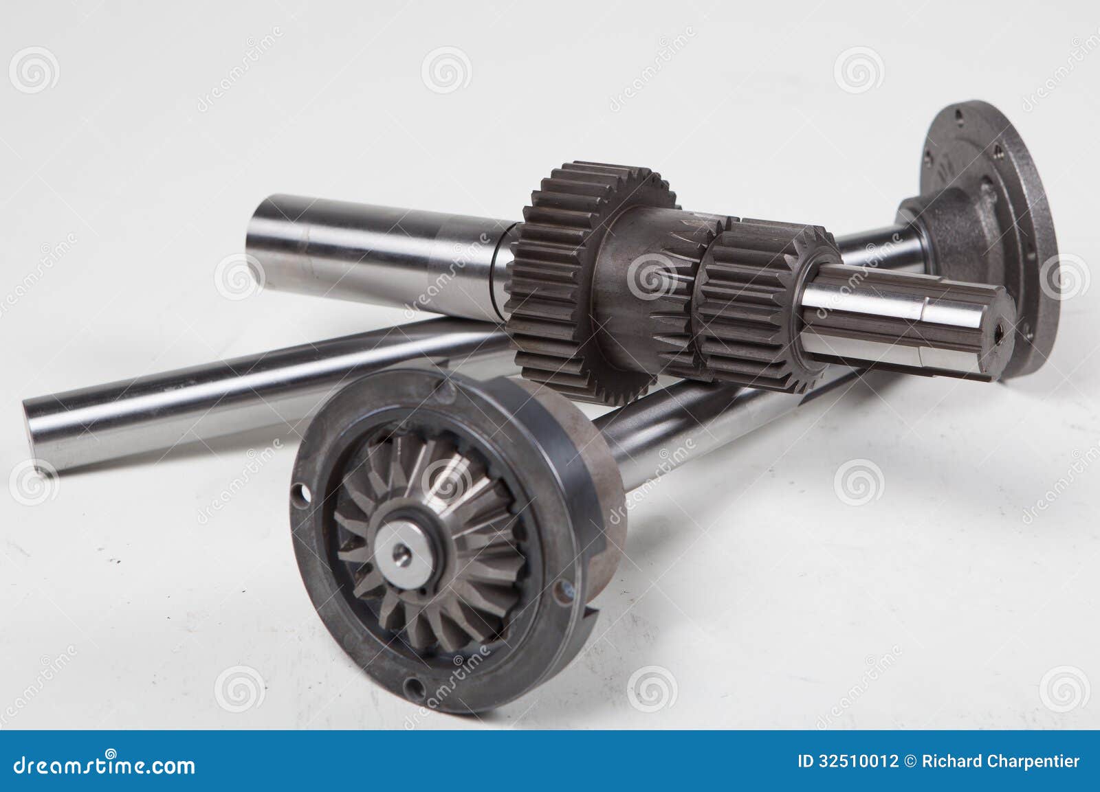 Engranajes Y Ejes Mecánicos Fotografía de archivo - Imagen: 32510012