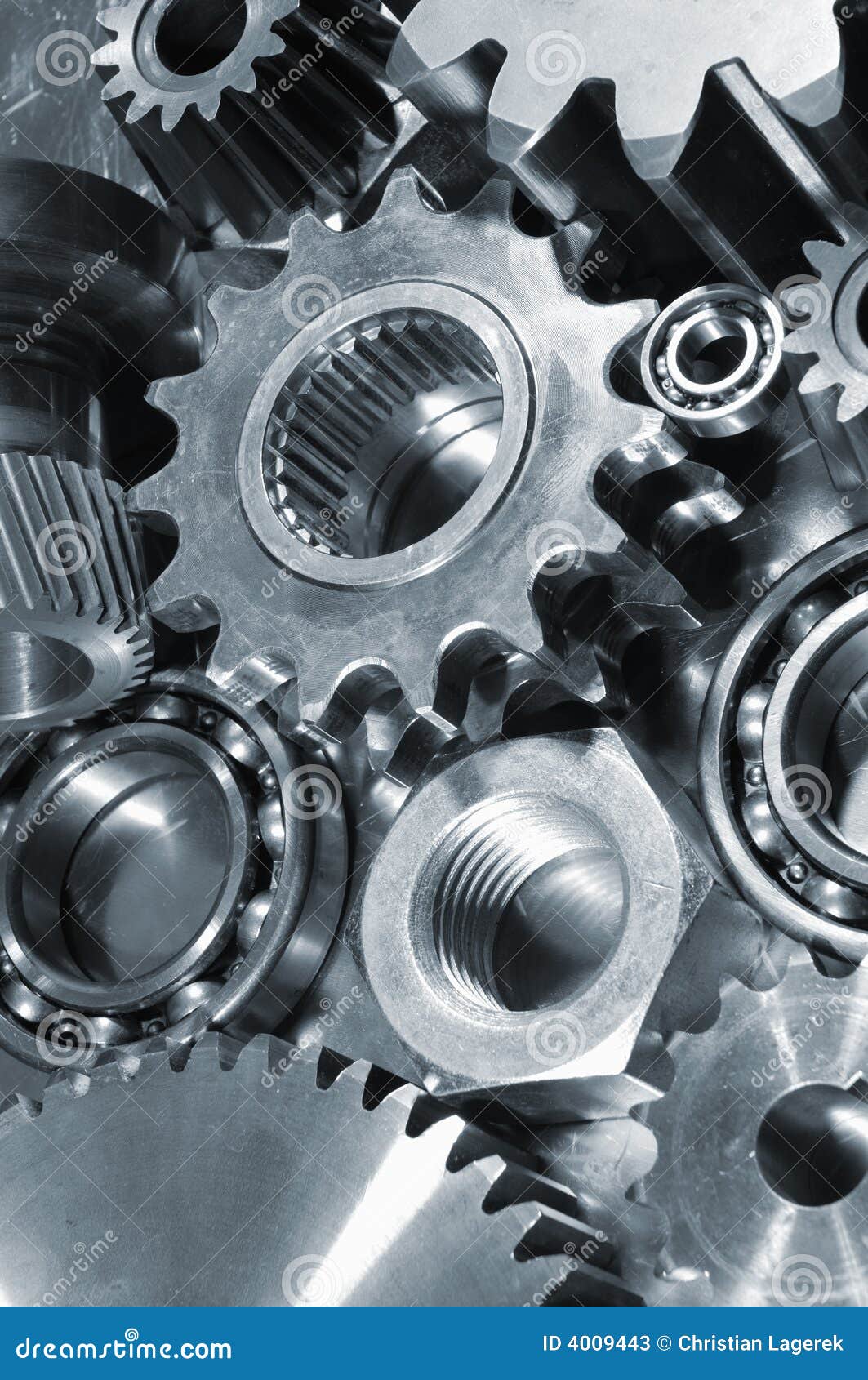 Engranajes Y Piñones En Azul Imagen de archivo - Imagen de potencia ...