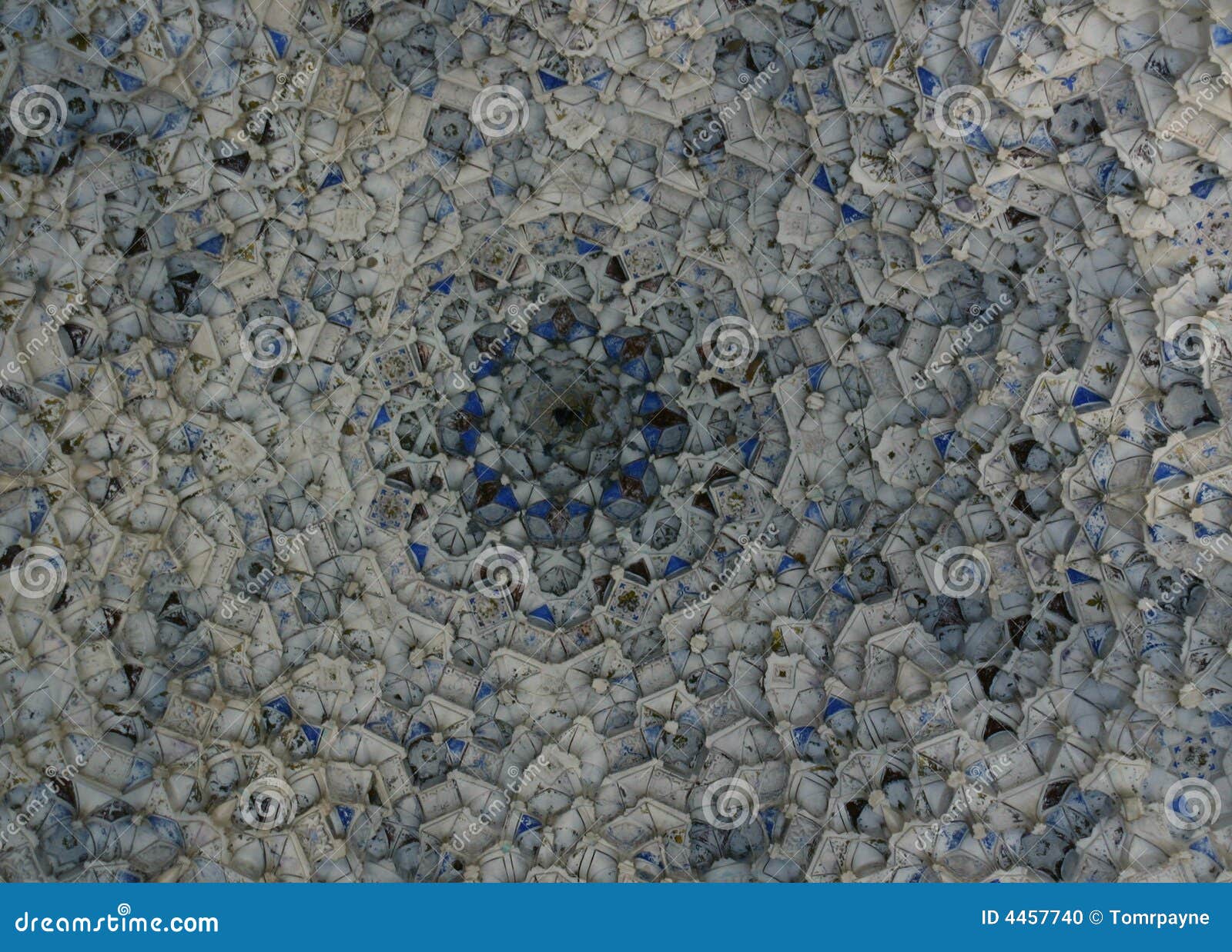 Engraved Ceiling, the Alhambra Stock Photo - Image of arabic ...