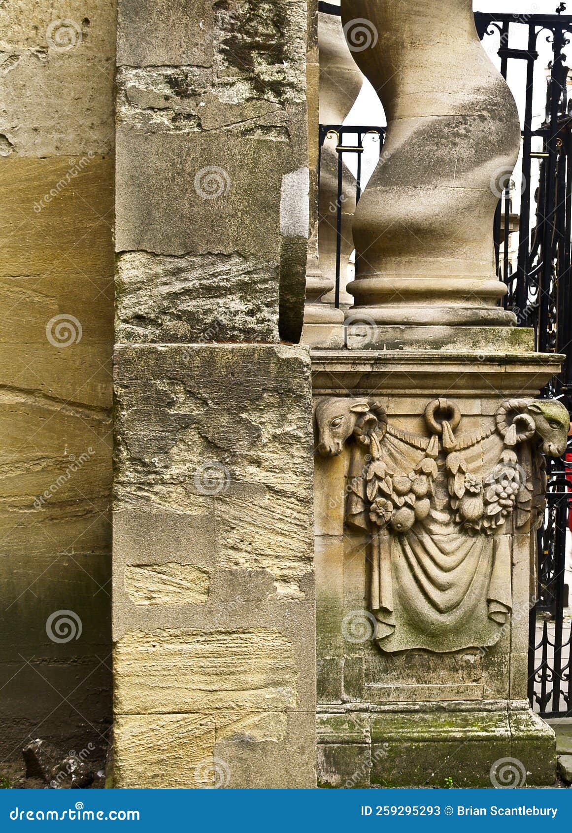 Engraved Detail on Base of Pillar Stock Image - Image of column ...