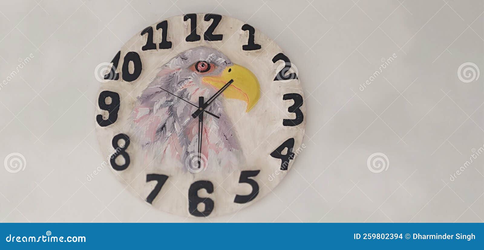 Engraved eagle Wall clock stock photo. Image of clock - 259802394