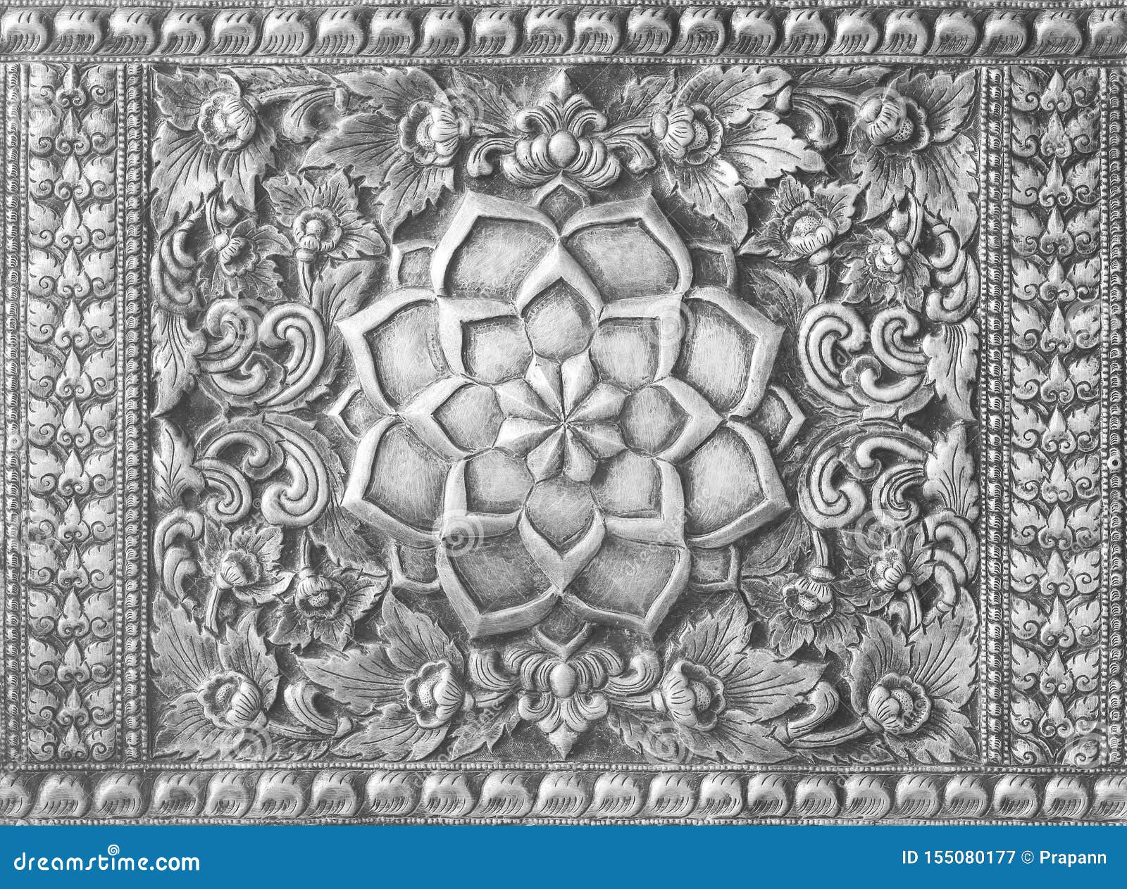 The Engraved Metal Oriental Texture/pattern Background Stock Image ...