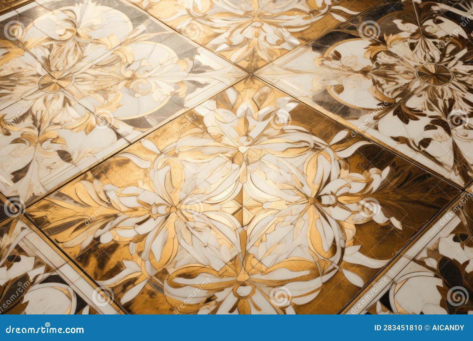 Engraved Patterns in Golden Hues on a Marble-like Surface Stock ...