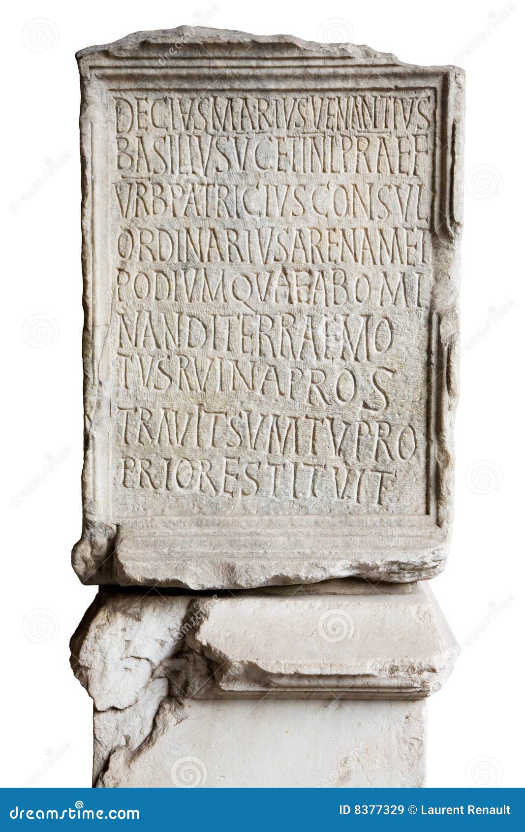 Engraved stone in Coliseum stock image. Image of monument - 8377329
