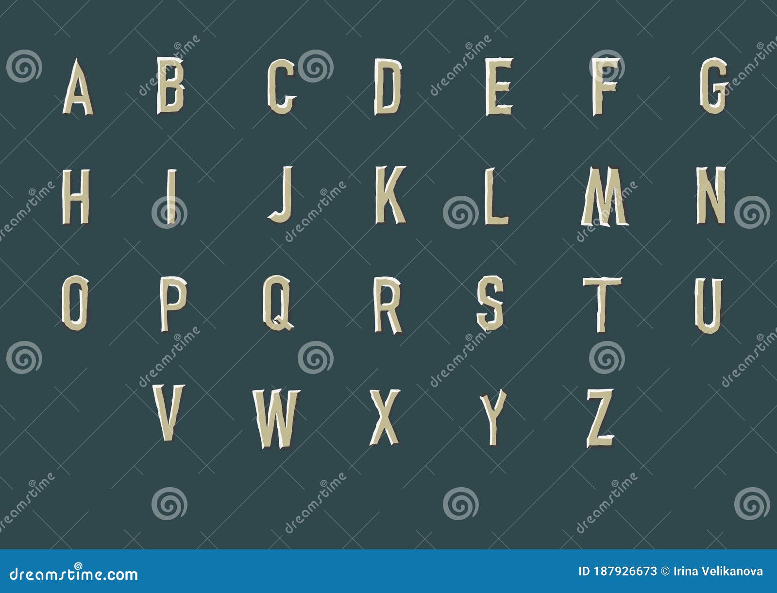 Engraved on Stone Font, Alphabet Letters Stock Vector - Illustration of ...