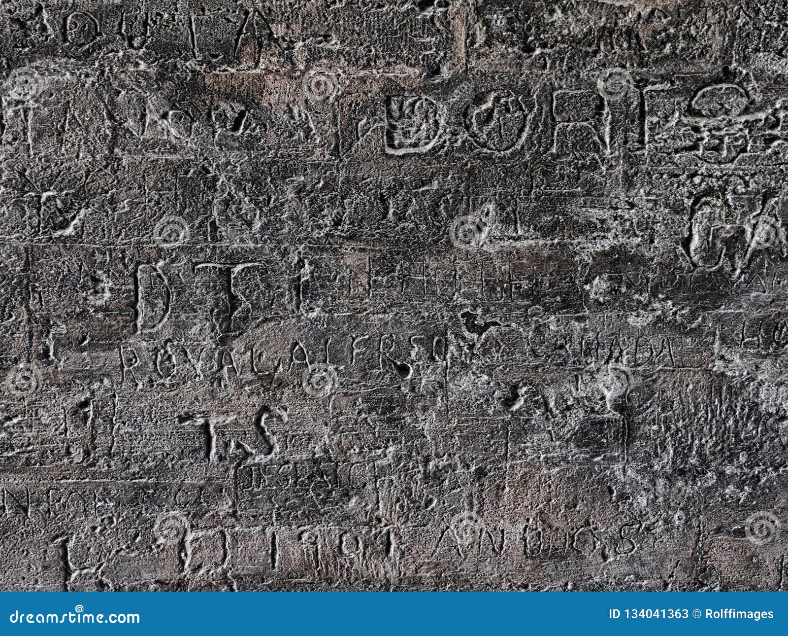 Engraved Wall Writings stock image. Image of engraved - 134041363