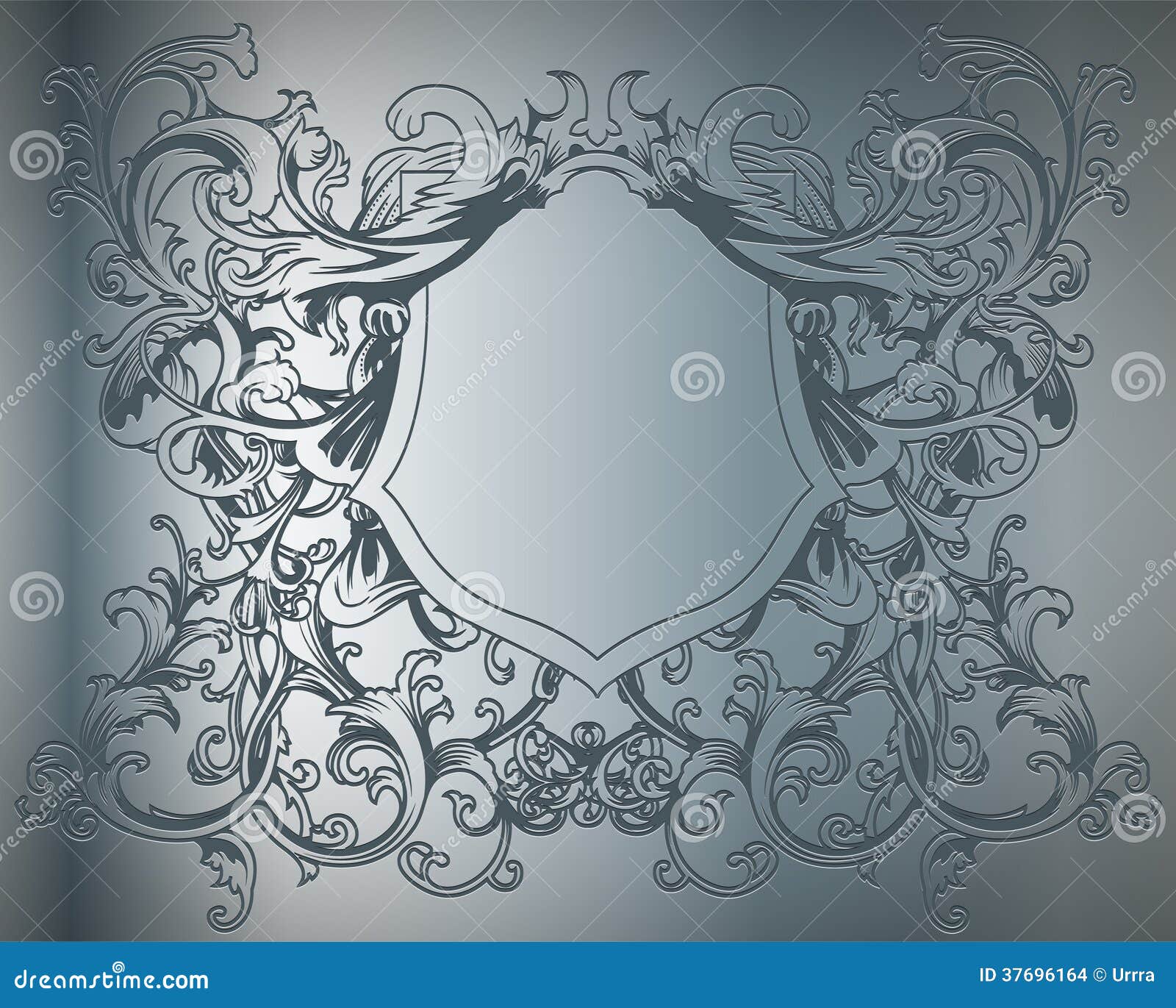 Engraving. stock vector. Illustration of abstract, frame - 37696164
