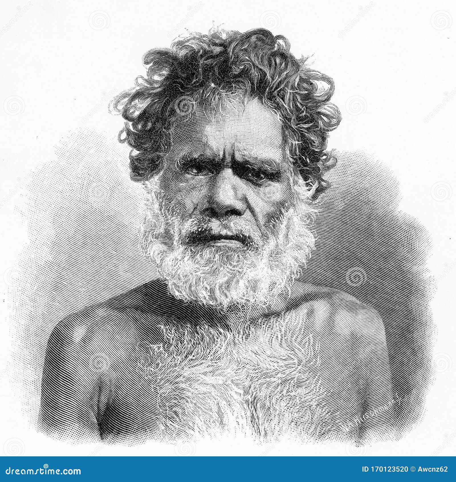 Aboriginal man stock illustration. Illustration of male - 170123520